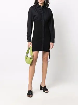 ANDREĀDAMO Structured Shirt Dress - Black