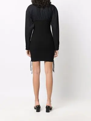 ANDREĀDAMO Structured Shirt Dress - Black