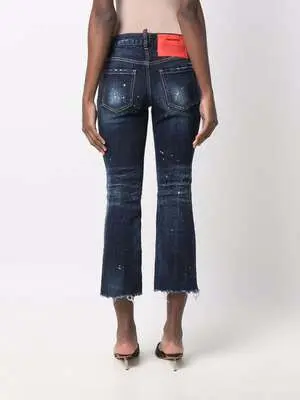 Dsquared2 Cropped Flared Jeans