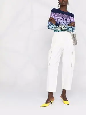 Stella McCartney Panelled Abstract-print Top