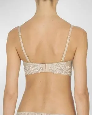 Natori Feathers Strapless Plunge Bra Cafe