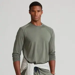 Ralph Lauren Classic Fit Stretch Mesh T-shirt Fossil Green