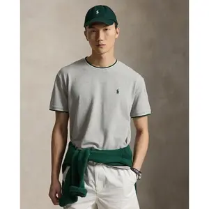 Ralph Lauren Classic Fit Stretch Mesh T-shirt - Spring Heather