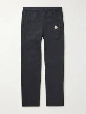Moncler Straight-leg Logo-print Cotton-blend Shell Track Pants