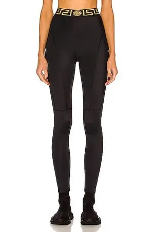 Versace Greca Band Legging In Black