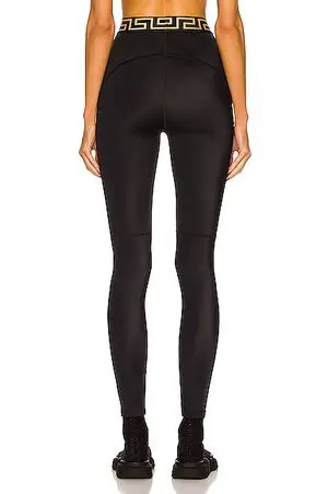 Versace Greca Band Legging In Black
