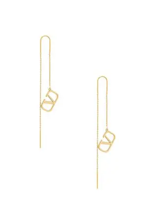 Valentino Garavani Vlogo Signature Drop Earrings - Oro