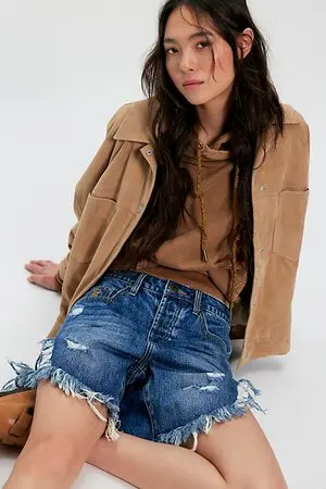 ONETEASPOON Distressed Denim Cutoff Shorts