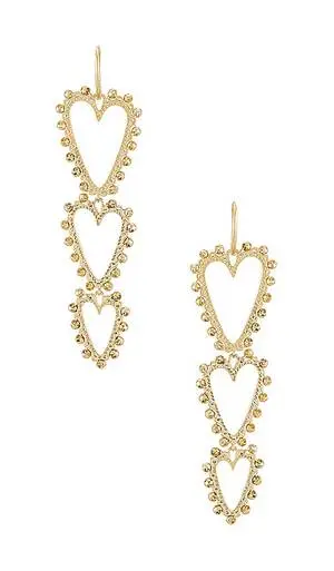 Kendra Scott Beaded Ansley Statement Earring In Metallic