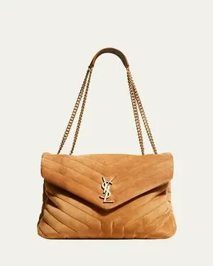 Saint Laurent Loulou Medium Shoulder Bag - Cinnamon