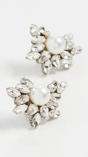 Deepa Gurnani Sahana Earrings - Silver