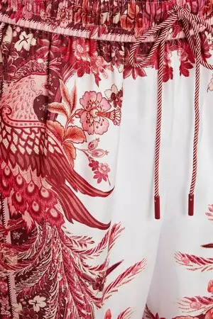 Zimmermann Wavelength Placement Printed Silktwill Shorts