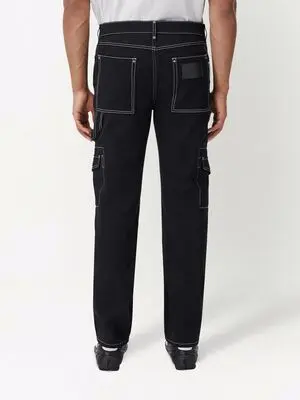 Burberry Contrast-stitch Straight-leg Jeans