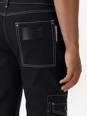 Burberry Contrast-stitch Straight-leg Jeans