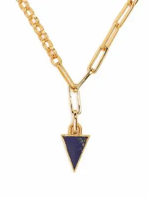 MISSOMA Triangle Gemstone Chain-link Necklace - Gold