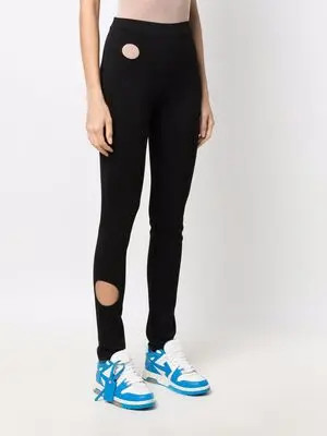 Off-White High-waisted Trousers - Black