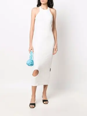 Off-White Meteor Sleeveless Dress - White