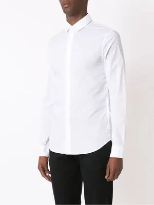 Armani Exchange Long-sleeve Cotton Shirt - White