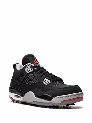 JORDAN Air 4 Golf Bred Sneakers - Black