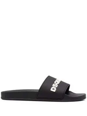 Dsquared2 Embossed Logo Slides - Black