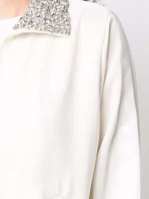 GOLDEN GOOSE Zipped Sweatshirt With Crystal Embellishments