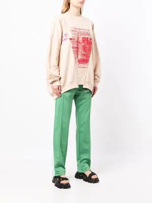 Philosophy Di Lorenzo Serafini Deconstructed Graphic Print Sweatshirt