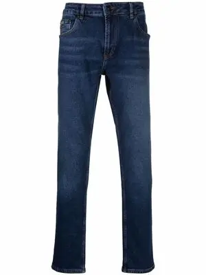 Versace Straight-leg Cotton-blend Jeans