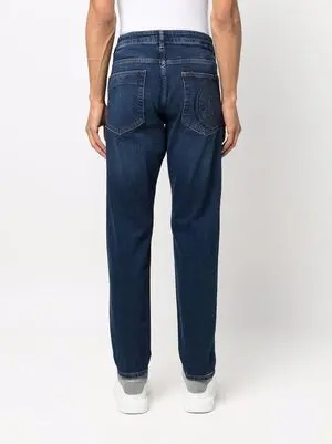 Versace Straight-leg Cotton-blend Jeans