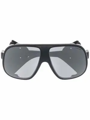 Moncler Diffractor Pilot-Frame Sunglasses Black