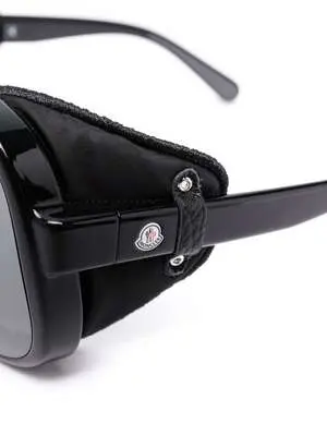 Moncler Diffractor Pilot-frame Sunglasses - Black