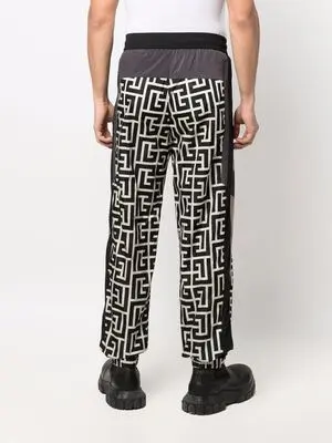 Balmain Colour-blocked Monogram Track Pants