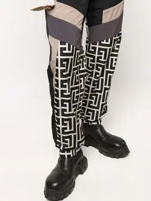 Balmain Colour-blocked Monogram Track Pants