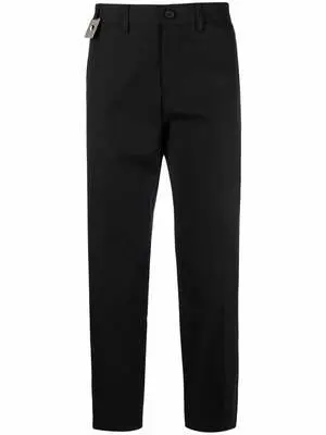 CRAIG GREEN Mid-rise Cropped Trousers - Black