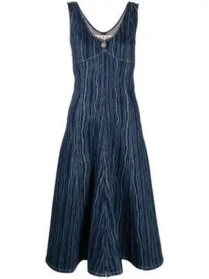 Marni Sleeveless Denim Dress - Blue