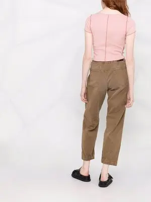 DIESEL® Logo Patch Detail Cotton Jeans - Neutrals