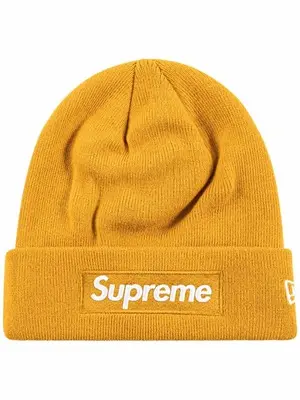 Supreme X New Era Box-logo Beanie - Orange