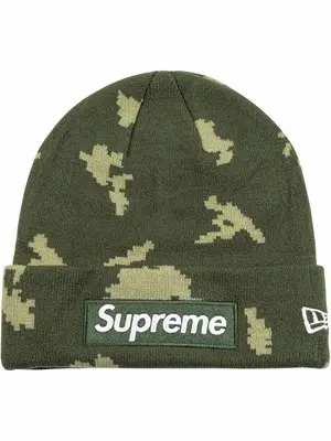 Supreme X New Era Box Logo Beanie - Green