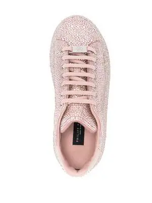 Philipp Plein Runner Full-strass Sneakers - Pink