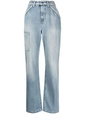 RtA Multi-pocket Straight Leg Jeans