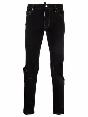 Dsquared2 Distressed Slim Jeans - Black