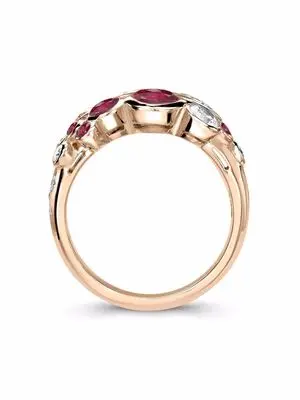 PRAGNELL 18kt Rose Gold Ruby And Diamond Ring