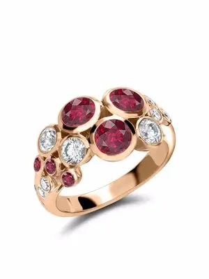 PRAGNELL 18kt Rose Gold Ruby And Diamond Ring