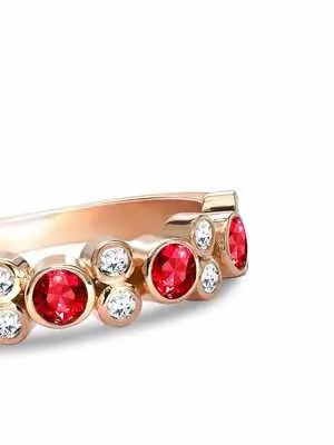PRAGNELL 18kt Rose Gold Diamond And Ruby Ring