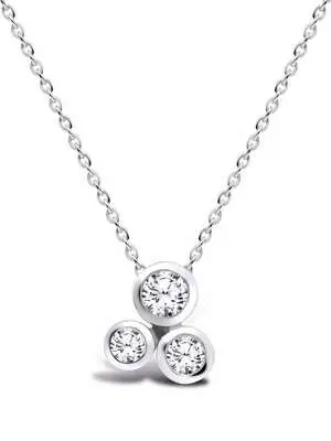 PRAGNELL 18kt White Gold Diamond Chain Necklace - Silver