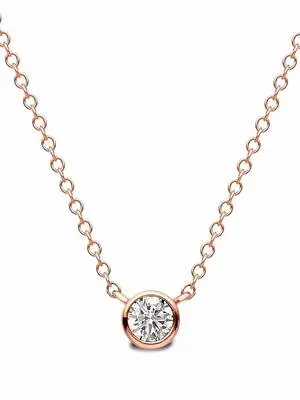 PRAGNELL 18kt Rose Gold Diamond Pendant Necklace - Pink