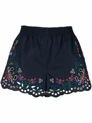 Chloé Broderie Anglaise Mini Shorts