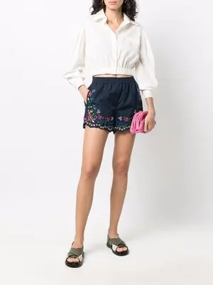 Chloé Broderie Anglaise Mini Shorts