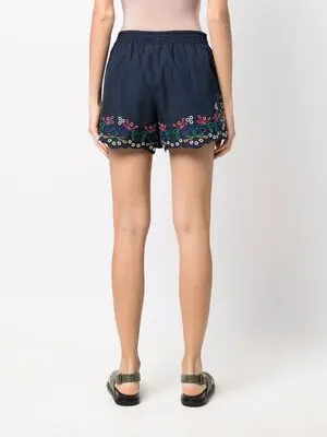 Chloé Broderie Anglaise Mini Shorts