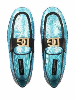 Dolce & Gabbana Ariosto Sequin-embellished Slippers