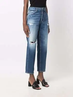 Dsquared2 Distressed Straight-leg Jeans